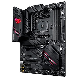 ASUS ROG Strix B550-F Gaming Motherboard Gaming ATX, AMD B550, Socket AM4, DDR4, PCI 4.0, Intel 2.5GB LAN, 2xM.2, ASUS Optimem II, USB 3.2 Gen 2, Aura Sync RGB, Black