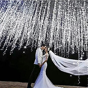 GNIXLING 393.7ft 1000 LED White Christmas Lights Outdoor, Waterproof Solar String Lights for Wedding Garden Patio Restaurant Hotel Commercial Building Shopping Center Christmas. (White)