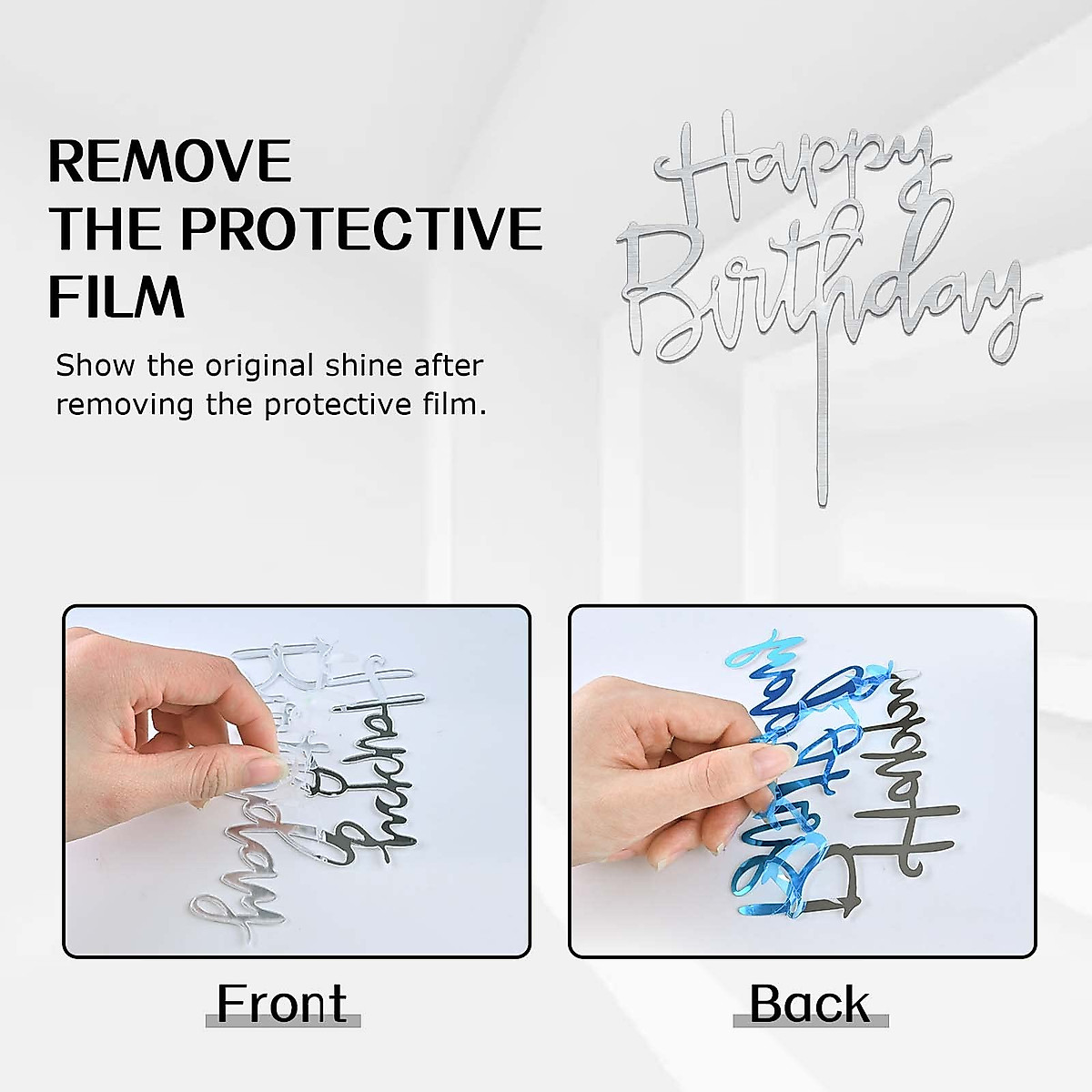 JOERSH 23pcs Disco Ball Cupcake Toppers Happy Birthday Cake Topper - 1970s Disco Ball Cake Picks Disco Theme Cake Decorations for Disco Theme Party 70s Disco Party Favor