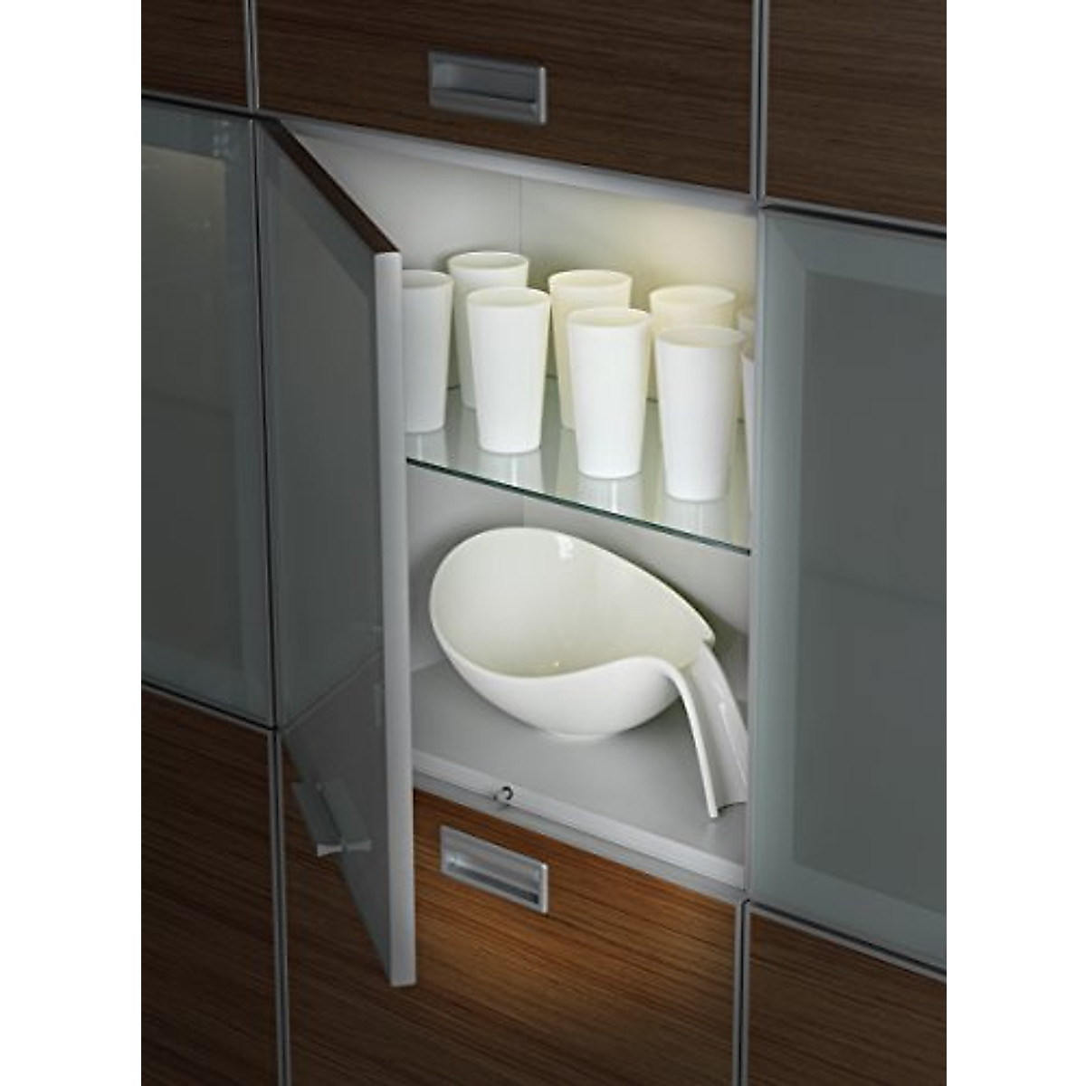 BAZZ Integrated LED Hinge Gadget Closet and Drawer Light, Wireless, Easy Installation, Batteries Included, Long-Lasting, 2.75-in, White