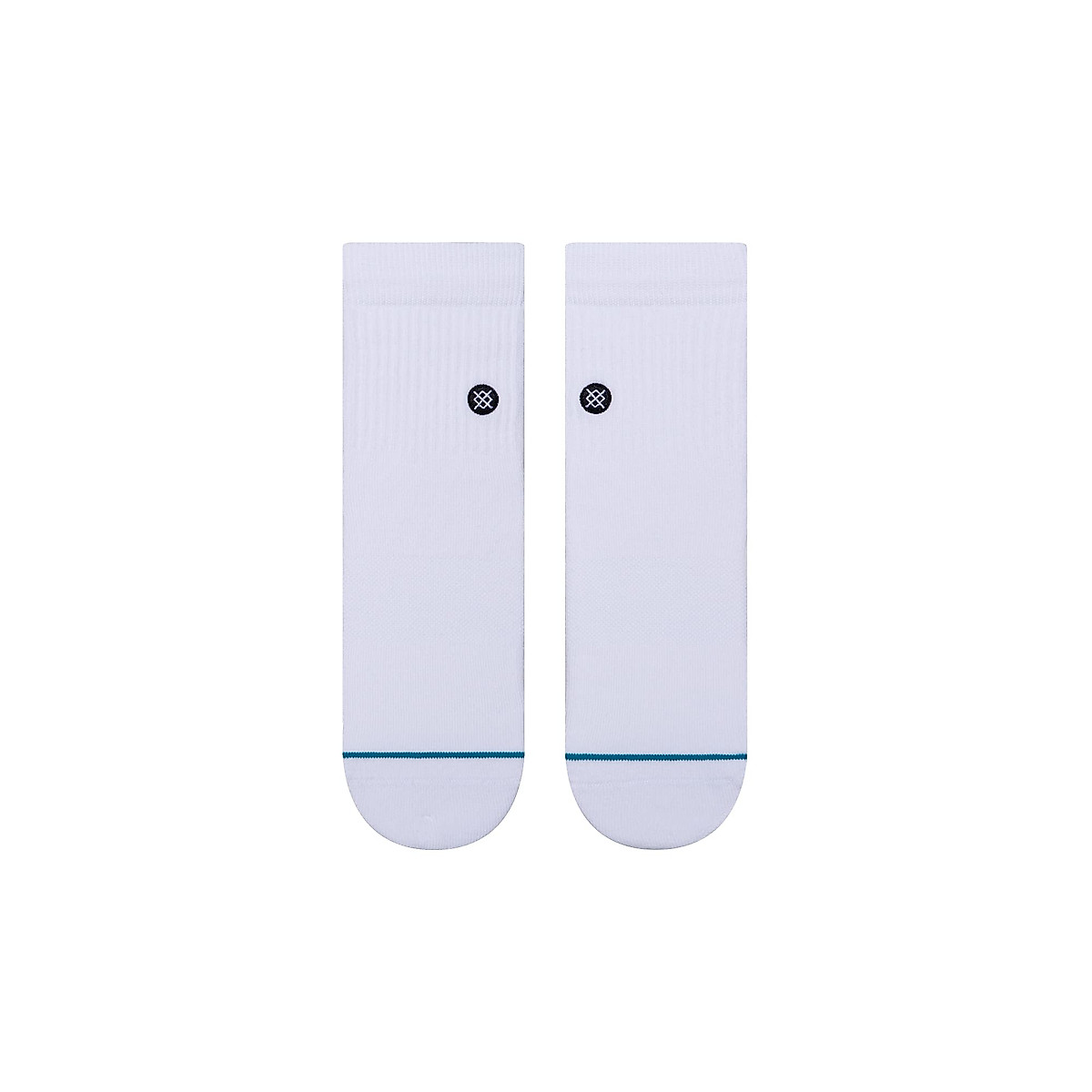 Stance Icon Quarter Socks (Medium, White)