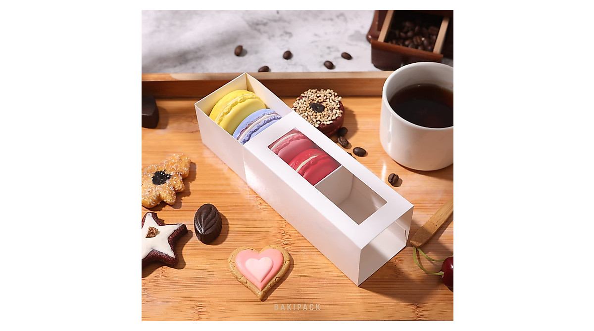 Buy BAKIPACK Macaron Gift Boxes - 30 Pack - White