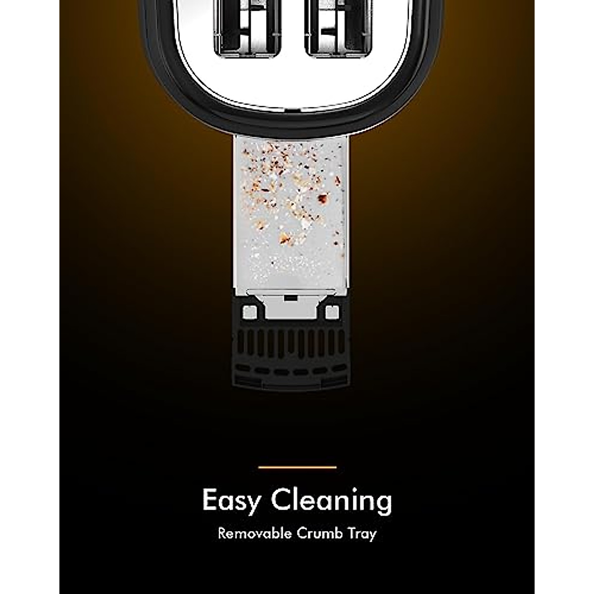 Longdeem 2-Slice Toaster, Extra Wide Slots, 6 Browning Options With Lift and Look, Auto Shut-Off & Frozen Function for Toasting Fruit Bread, Bagels & Waffles, Removable Crumb Tray, Matte Black