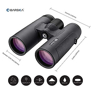 BARSKA AB12992 Level ED Waterproof Binoculars 10x42, Multi, One Size