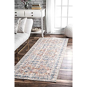 nuLOOM Liliana Vintage Persian Area Rug, 5' 5" x 8', Ivory
