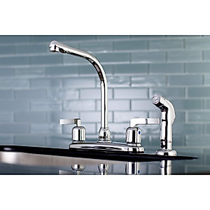Kingston Brass FB751EFLSP Centurion 8" Centerset Kitchen Faucet, Polished Chrome