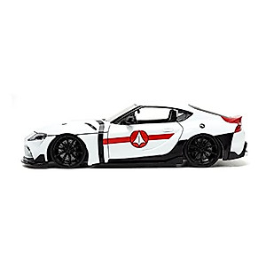 Robotech 1:24 2020 Toyota Supra Die-cast Car & 2.75" Rick Hunter Figure, Toys for Kids and Adults