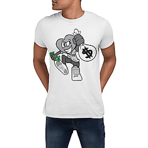 Shirt to Match Jordan 12 Stealth Men's Money Love Cash T Shirt, Jordan 12s Shirt to Match Stealth Tshirt White