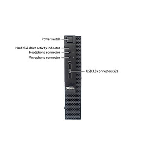 DELL Optiplex 9020 Ultra Small Tiny Desktop Micro Computer PC (Intel Core i3-4160T, 8GB Ram, 256GB Solid State SSD, WiFi, HDMI Win 10 Pro (Renewed)']