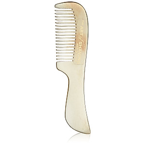 The Art of Shaving Mustache Comb - Handmade Natural Horn Comb, Contains Keratin to Smooth Hair and Promote Shine