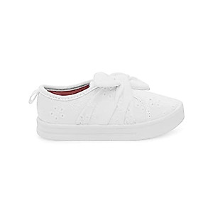 OshKosh B'Gosh Girls Hilda Sneaker, White, 8 Toddler