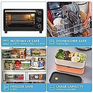 Hawaii Hot Air Balloon Adult Lunch Box, Bento Box, With Cutlery Set Of 3, 2 Compartments, Rectangular, Lunch Box For Adults