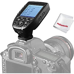 Godox Xpro-N TTL Wireless Flash Trigger Transmitter for Nikon, 1/8000s HSS, TTL-Convert-Manual Function, Large Screen, 5 Dedicated Group Buttons, 11 Customizable Functions with Cleaning Kit