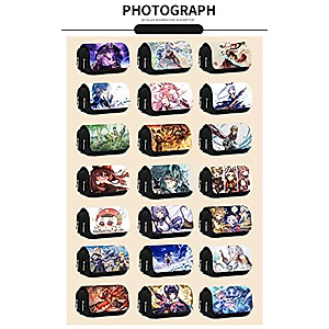 Pencil Case Genshin Impact Big Capacity Pencil Pouch，kawaii Large Storage High Capacity Bag for with Zipper Office College School Durable Pen Carrying Case （Venti）