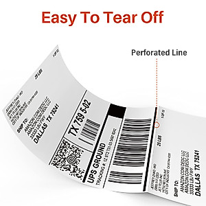 K Comer 4x6 Thermal Shipping Labels (2 Rolls, 700 Printer Labels) Stickers Printable,Waterproof,Self Adhesive,Mailing Address Labels for Packages Compatible with K Comer MUNBYN, Rollo, Zebra