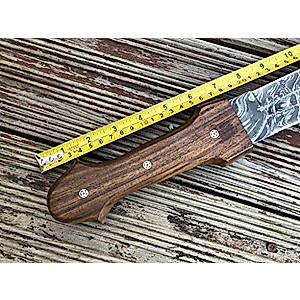 Perkin - FST1 - Damascus Steel Knife - 24 Inches Fixed Blade Hunting Knife Sword