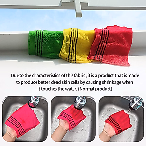 FOUBA Asian Exfoliating Bath Washcloth (Large Green - 4 pcs)