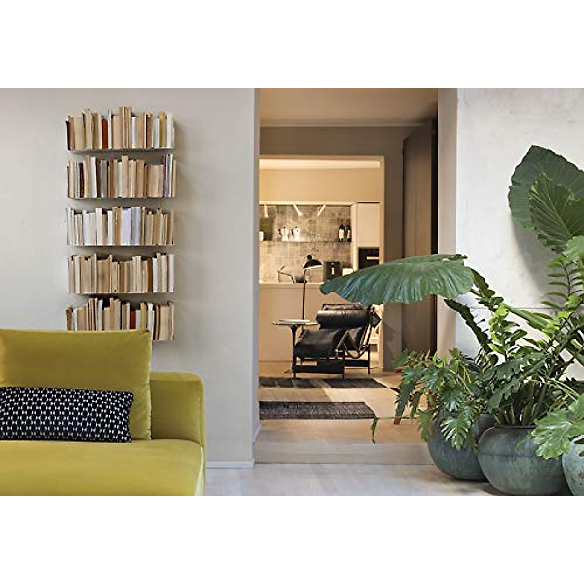 TEEbooks - Bookshelves - Set of 2 - Steel - White - 23,6" x5,9 x5,9