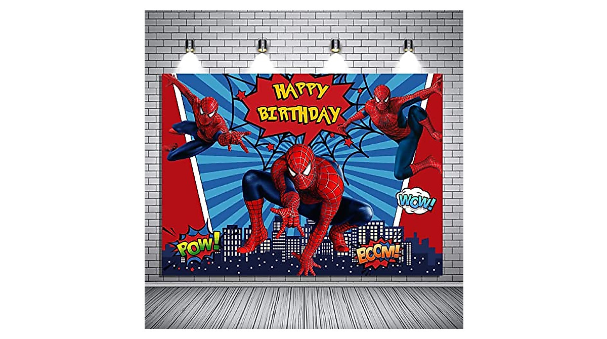 Spiderman 8x6FT Photography Backdrop | Kids Party Decor & More