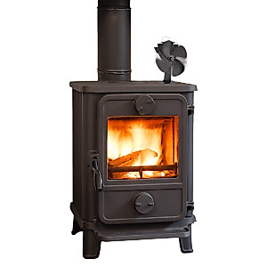 Home-Complete Stove Fan- Heat Powered Fan for Wood Burning Stoves or Fireplaces-Quiet and Low Maintenance, Disperses Warm Air Through House