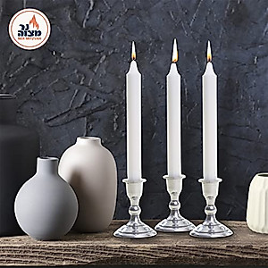 Ner Mitzvah Classic White – 4 Inch Candles - 72 Bulk Pack - for Shabbat Candles, Dinner Tables, Restaurants, Ceremonies and Emergency - 3 Hour Burn Time