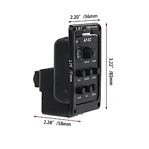 Plastic 301 Acoustic Guitar Preamp Pickup Guitar Pickup Tuner Preamp Black