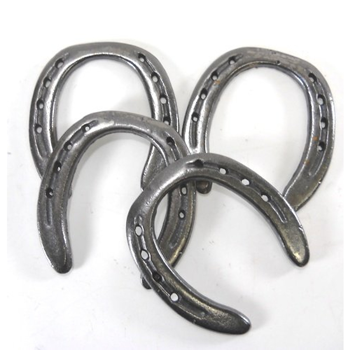 10 Pc New (Old Look) Cast Iron Horseshoes for Crafting Size 4