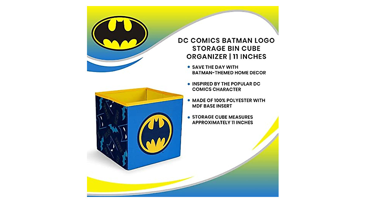 Batman Logo Storage Bin - Organize with Style