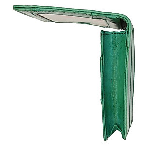 Marshal Eel Skin Soft Leather Business Card Credit Card Holder with Id Window