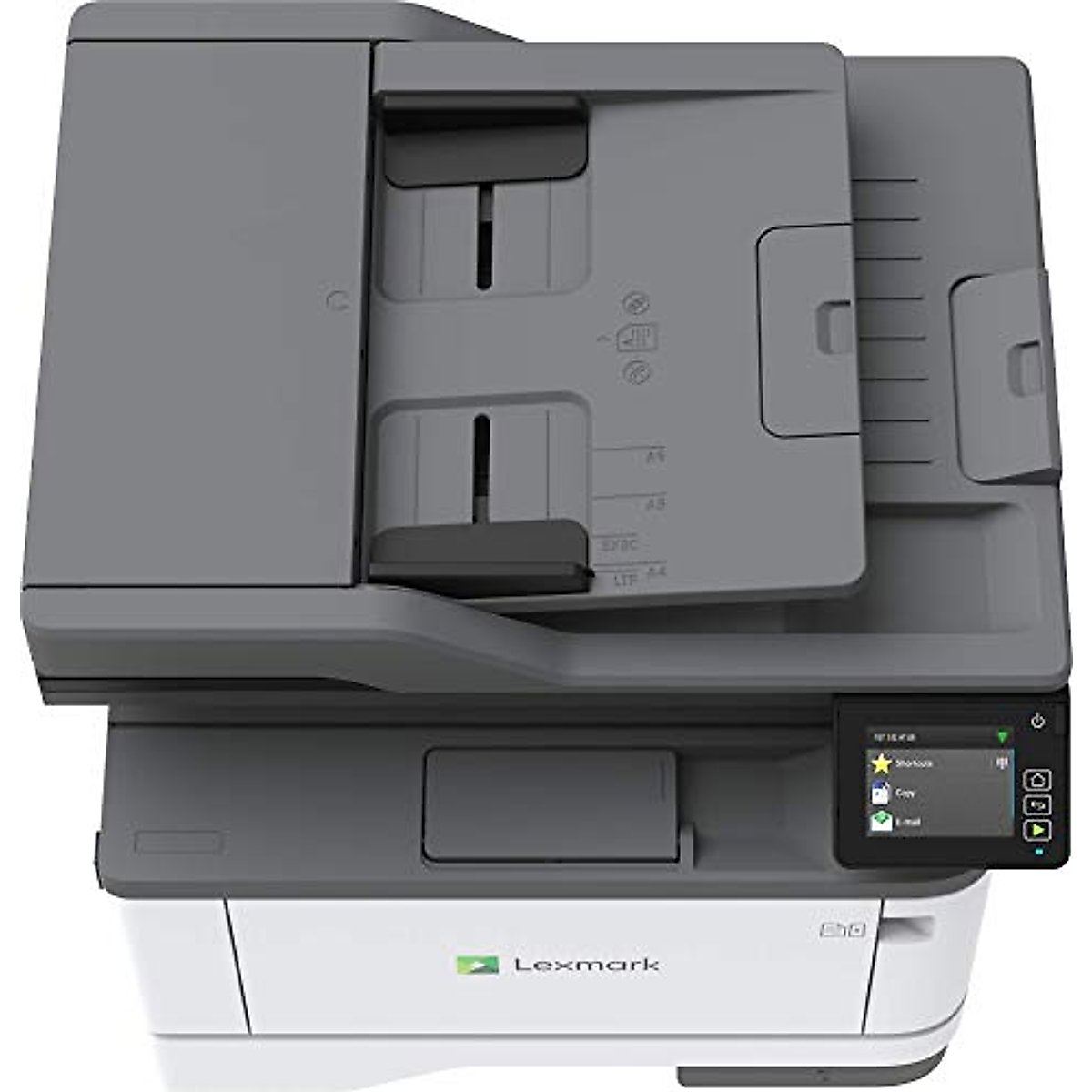 Lexmark MB3442adw Multifunction Monochrome Laser Printer with Print, Copy, Fax, Scan and Wireless Capabilities with Full-Spectrum Printing and Printers up to 42 ppm (29S0350), Gray/White, Small