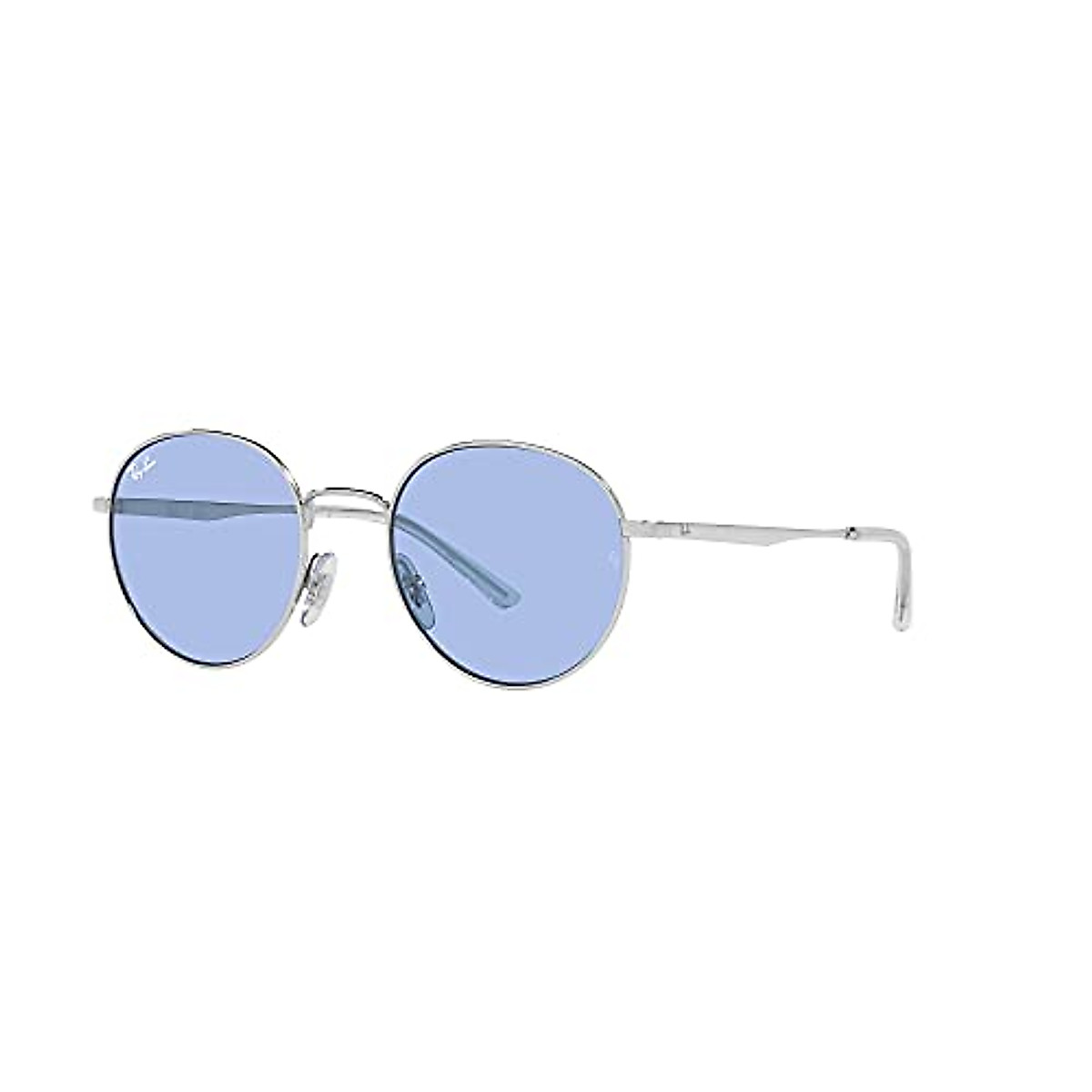 Ray-Ban RB3681 Round Sunglasses, Silver/Blue, 50 mm