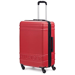 Tommy Hilfiger Lexington Upight Hard Suitcase, Red, 25"