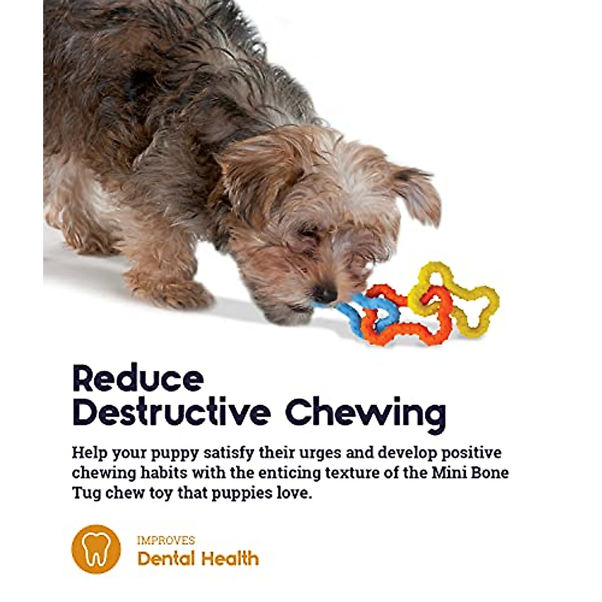 Petstages Mini Bone Tug Puppy Chew Toy