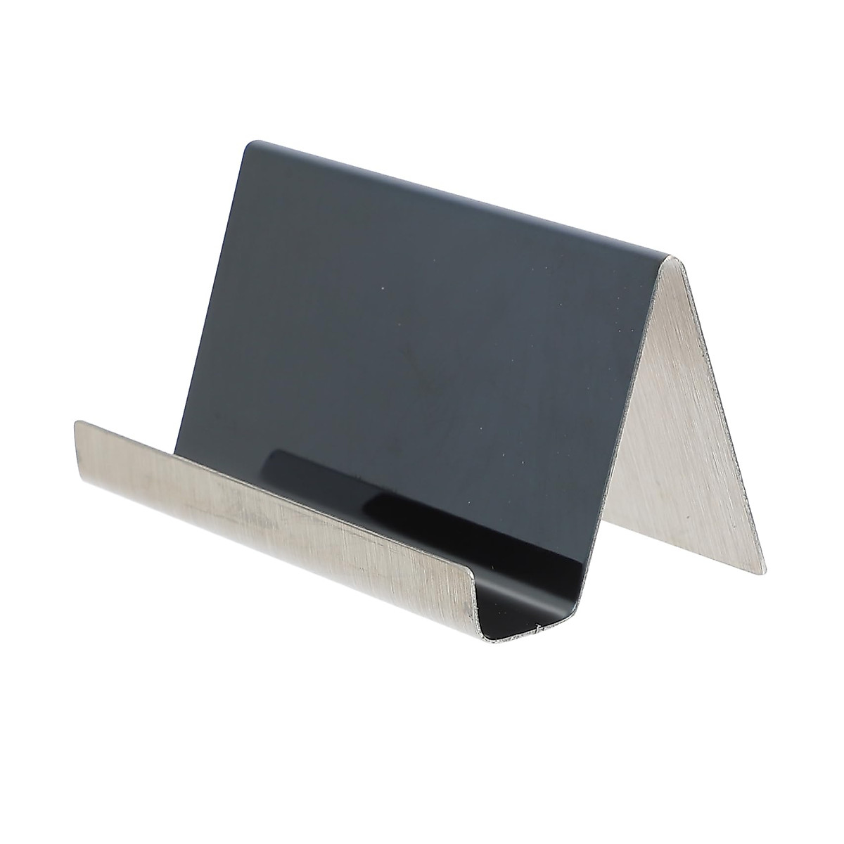 LALAFINA card protector Storage Professional PU Leather case Card package Office Supplies Mobile phone holder Metal ID Organizer Wallet business card Stainless steel