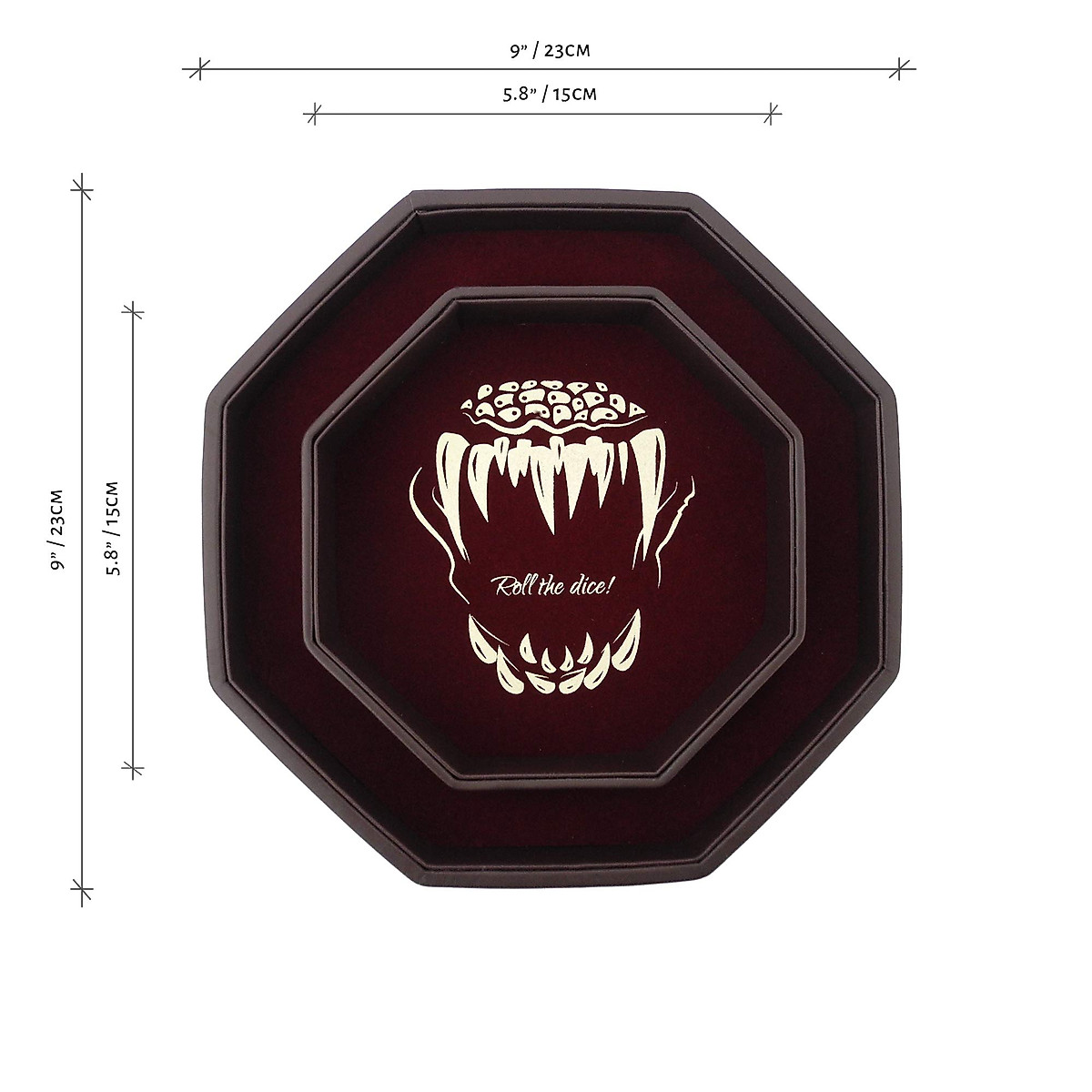 Mythcarvers Dice Tray Flame Red