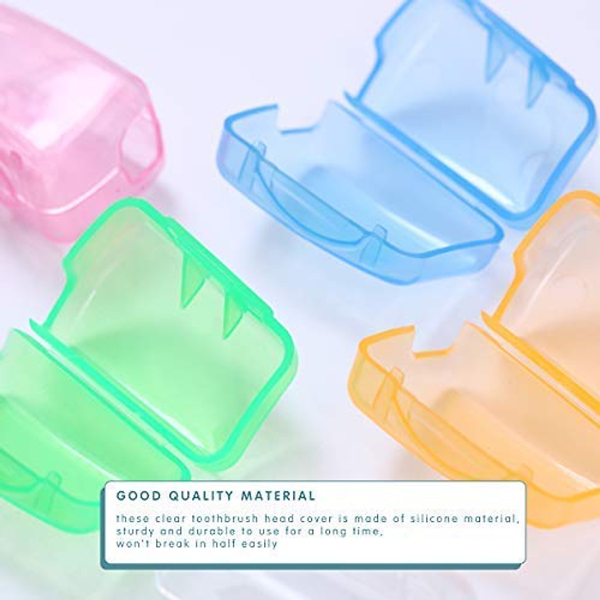 Cafurty 10PCS Toothbrush Covers Head Caps Toothbrush Holder Case Travel Container for Travel Camping Business Trip Toothbrush Cover