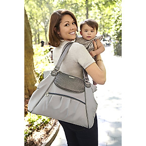 Skip Hop Studio Select Day-to-Night Diaper Satchel, Pewter