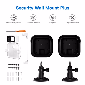 Blink Outdoor Camera Mount, Weatherproof Protective Cover and 360 Degree Adjustable Wall Mount with Blink Sync Module 2 Outlet Mount for All-New Blink Outdoor Security Camera System