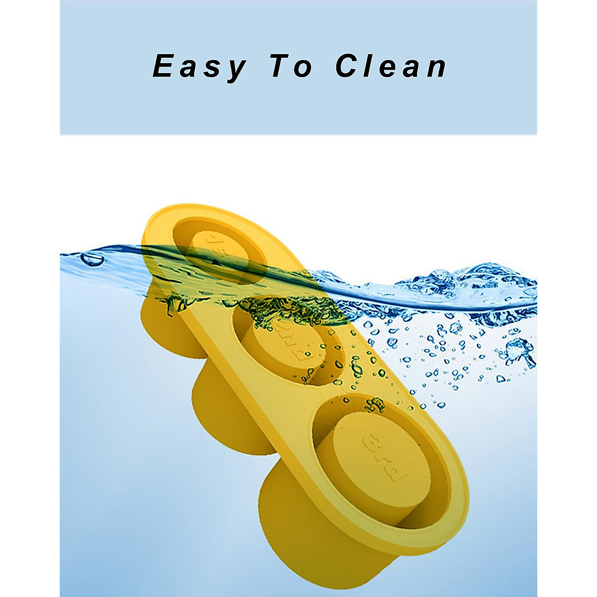 Ice Mold for Stanley Tumbler Cup, 3 PCS Silicone Hollow Cylinder Ice Cube Tray with Lid for 30OZ-40OZ Straw Tumbler, Large Ice Cube Mold for Freezer, Ice Maker for Whiskey, Cocktail, Coffee (Green)