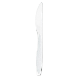 SOLO HSWK0007 Impress Heavyweight Full-Length Polystyrene Cutlery, Knife, White, 1000/Carton