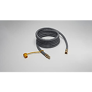 XYS MNS 12 feet natural gas hose 3/8-inch natural gas quick disconnect kit, CSA certified, low pressure outdoor NG/propane equipment for barbecues, grills, fire pits, generators, heaters, etc.