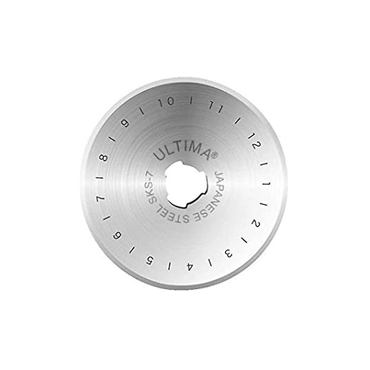 Ultima 60mm Rotary Cutter Blades – 10 Blades Per Pack – Fits Most Rotary Cutters Including Fiskars, Olfa, Martelli and TrueCut – Cuts Quilting Fabric, Leather, and More