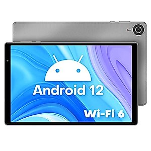 TECLAST Tablet 10 inch Android 12 Tablets, P25T 3GB RAM+64GB ROM(TF 1TB), Wi-Fi 6 Tablet PC, 1.8Ghz 4-core CPU, 2.4G/5G WiFi, 800x1280 FHD IPS, Bluetooth 5.0, Dual Cameras, 6000 mAh, Stereo