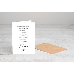 Mama Birthday Card Poem - Amazing Mama Gift - Birthday Card Mama - Special Mama Birthday Card - Birthday Card For Mama