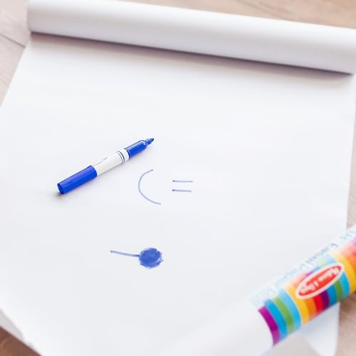 Melissa & Doug Deluxe Easel Paper Roll Replacement (17 inches x 75 feet) - 3-Pack - FSC Certified