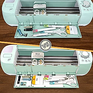 Duryeo Tool Storage Insert Compatible with Cricut Explore Air 2& Explore 3, Drawer Weeding Tools Kit Tray, Blades Housing Accessories Organizer (White, Blades Housing and Tools not Included)