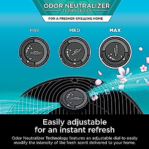 Shark HP232 Clean Sense Air Purifier MAX with Odor Neutralizer Technology, Allergies, HEPA Filter, 1200 Sq Ft, XL Room, Whole Home, Captures 99.98% of Particles, Allergens, Smells & More, Grey