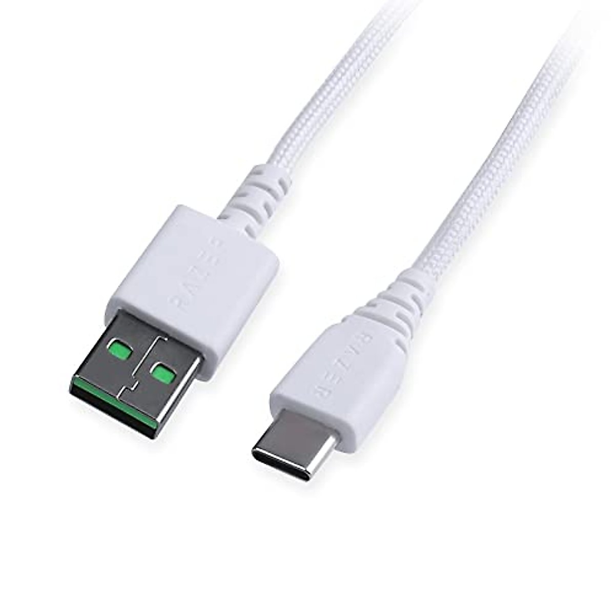 HUYUN USB C to USB Data Charging Cord Compatible for Razer Viper V2 Pro/DeathAdder V3 Pro/Basilisk V3 Pro Wireless Gaming Mouse Adapter (White)