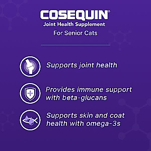 Nutramax Cosequin Senior Joint Health Supplement for Cats, 60 Sprinkle Capsules