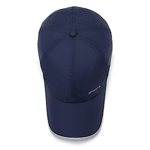 Clakllie Casual Outdoor Sun Visor Hats Ultra Thin Summer Sport Caps Adjustable Soft Crown Dad Hat for Men Women